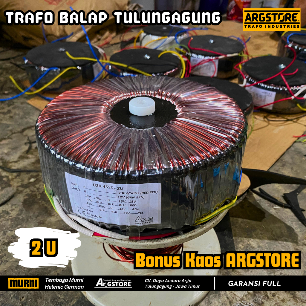 Jual Trafo toroid donat 20A 45V CT Helenic German | Shopee Indonesia