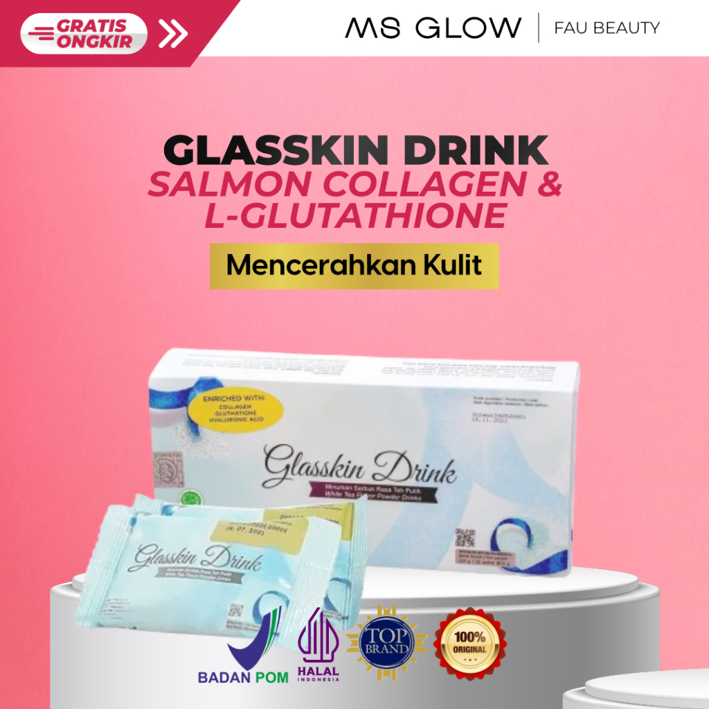 Jual Glasskin Drink MS Glow | Collagen & Glutathione | Shopee Indonesia
