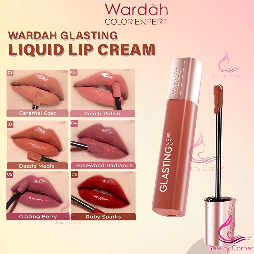 Jual Wardah Glasting Liqiud Lip Cream - Hi Pigmented Glass Color ...