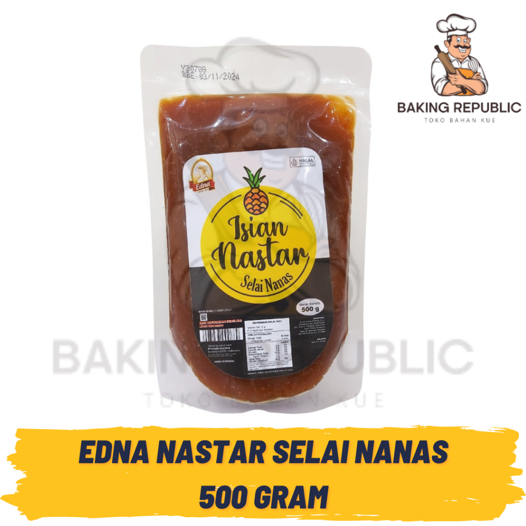 Jual EDNA NANAS NASTAR 500GR EXP 09-2025 | EDNA SELAI ISIAN KUE KERING ...