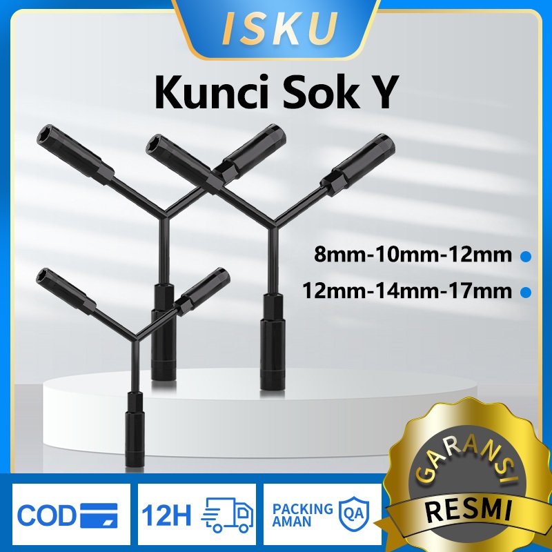 Jual ISKU Kunci Y 8 10 12 Panjang Kunci Sock Y 10 12 14 Socket Wrench ...