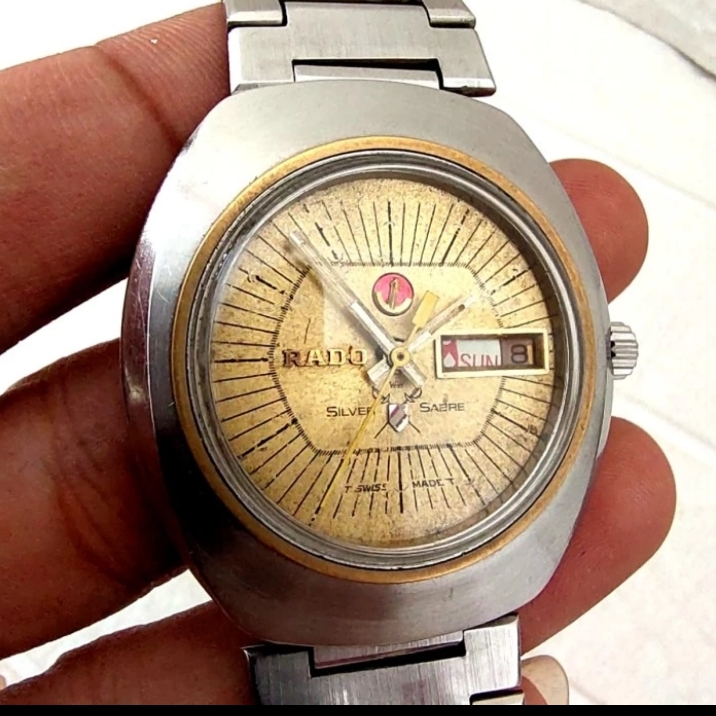 Jual Jam rado silver sabre automatic geneve | Shopee Indonesia