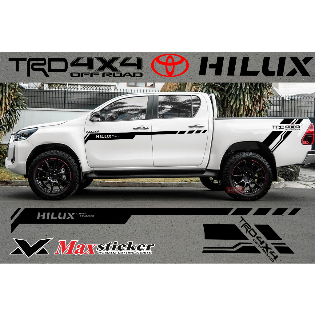 Jual STICKER TOYOTA HILUX STIKER BODY SAMPING HILUX | Shopee Indonesia