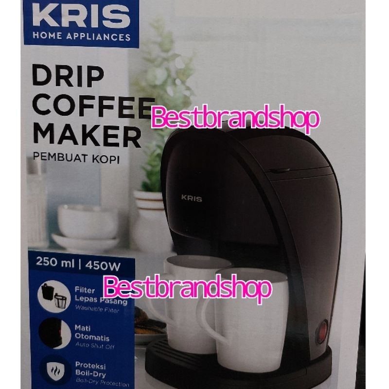 Jual KRIS COFFEE DRIP MAKER 2 CUPS 250 ML COFFEE MAKER 250 ML | Shopee ...