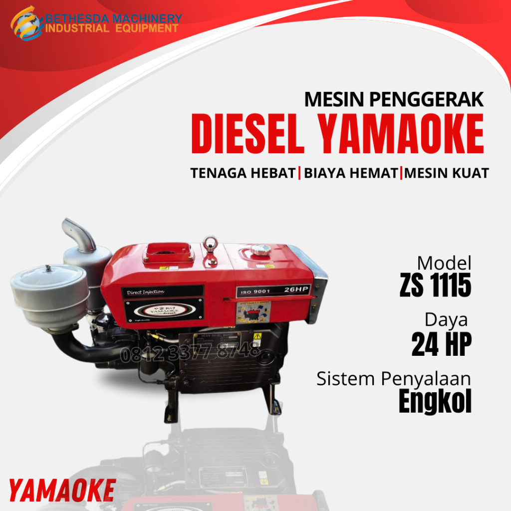 Jual Mesin Penggerak Solar 24 HP - Diesel Engine YAMAOKE 24 PK | Shopee Indonesia