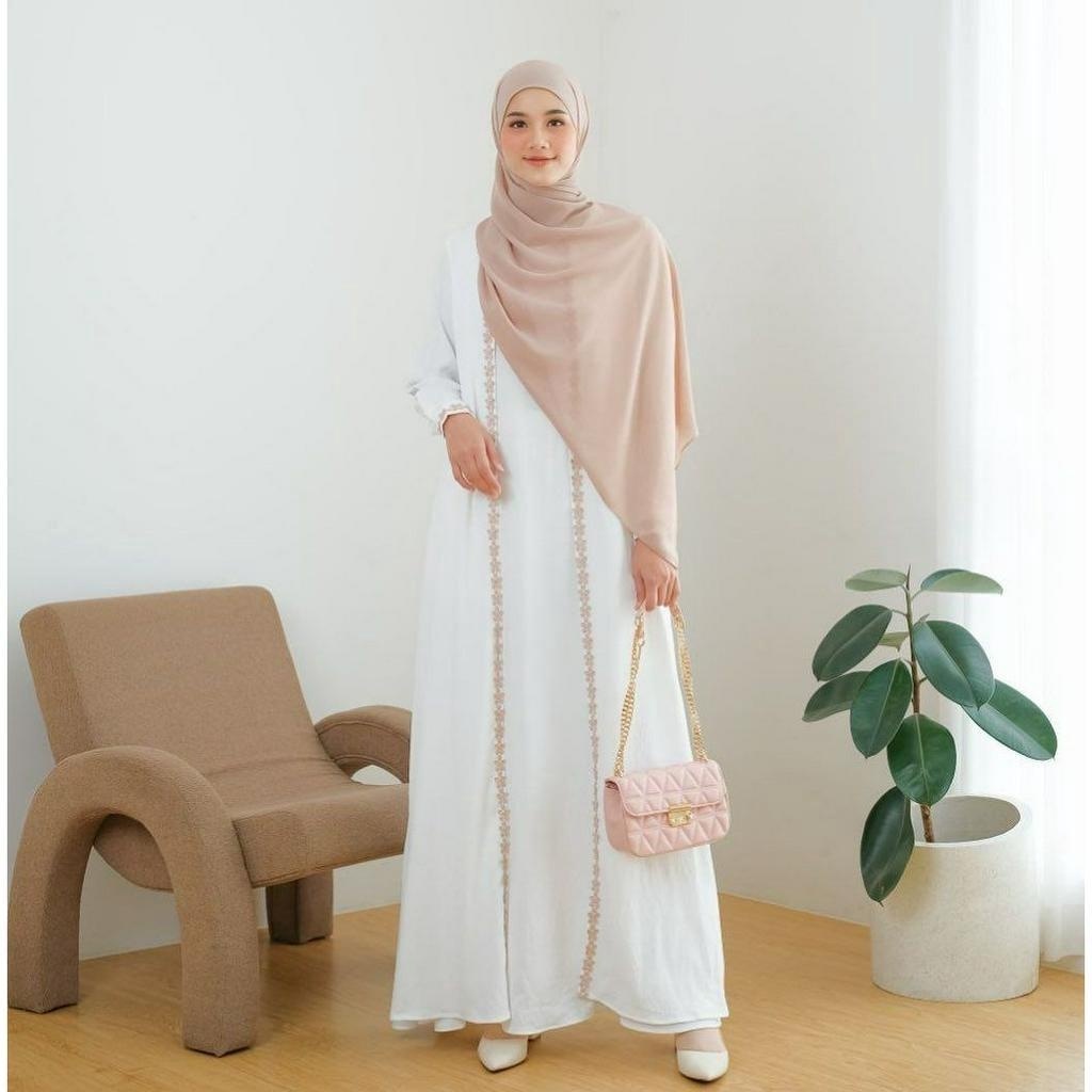 Jual New Gamis Abaya Basic Renda Polos Abaya Turkey Gamis Modis Gamis ...