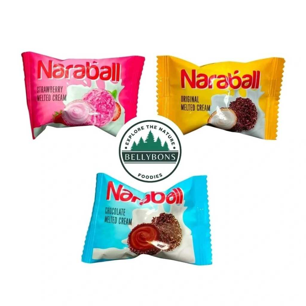 Jual Naraya NARABALL Wafer Ball Original Chocolate Strawberry Melted ...