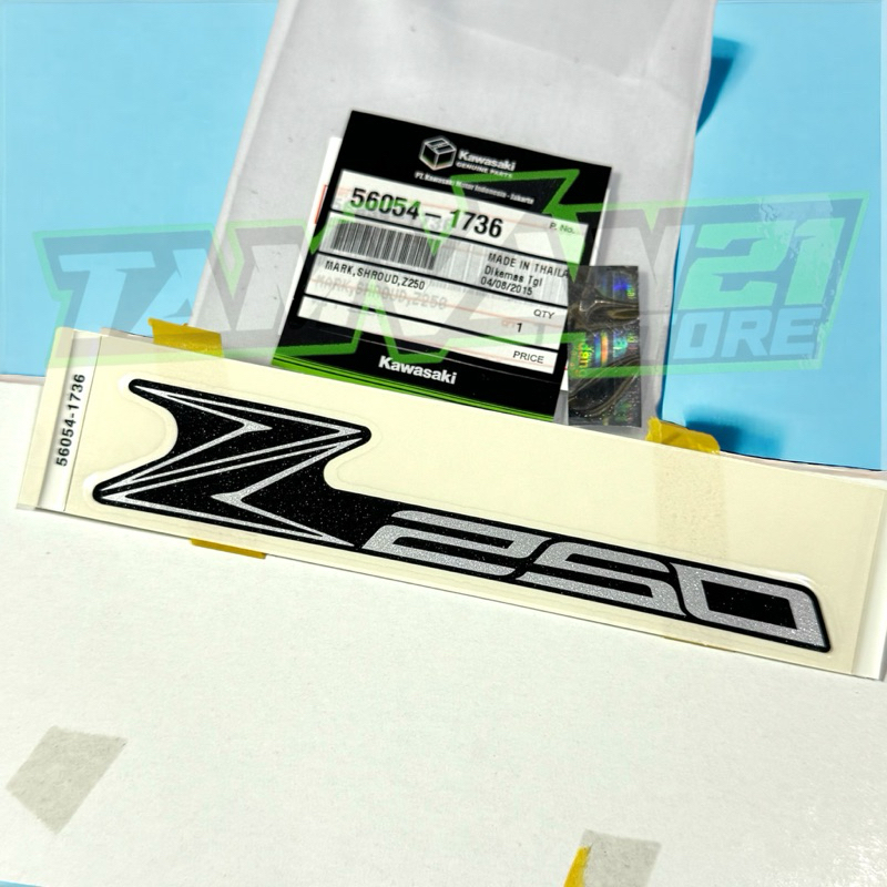 Jual MARK SHROUD Z250 STICKER SAYAP LOGO KAWASAKI Z250 ORIGINAL ...