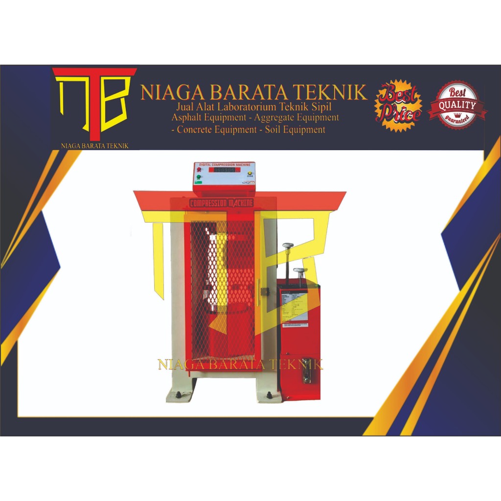 Jual digital compression machine test 2000kn alat uji tekan beton tes ...
