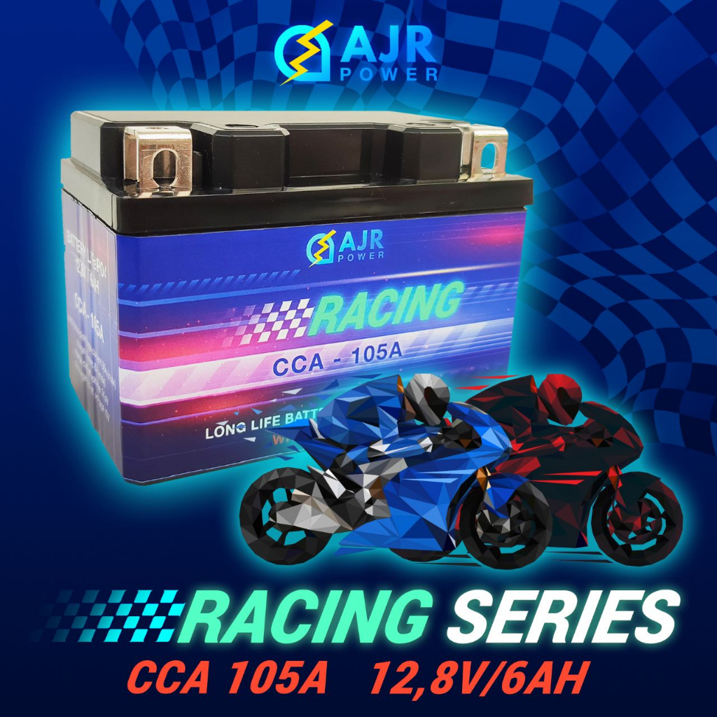 Jual Aki Accu Lithium LiFePo4 Racing series 12V 6AH dengan BMS bisa ...