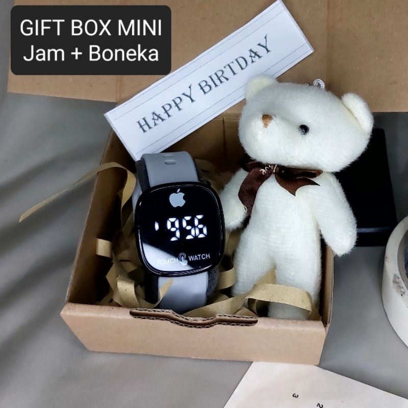 Jual Gift Box Mini / Hampers Mini / Kado Jam Tangan Wanita LED Touch ...