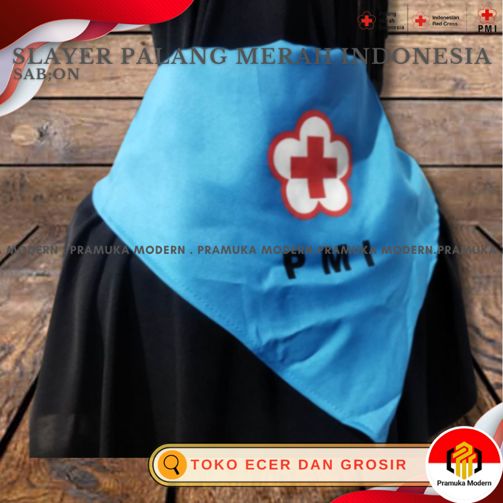 Jual Syal slayer PMI palang merah Indonesia lengkap murah (bijian ...