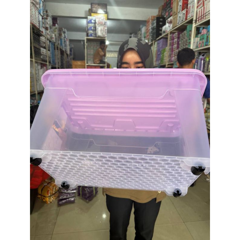 Jual Ezzy box Kapasitas 45liter Pakai roda Promo/ kontainer box ...