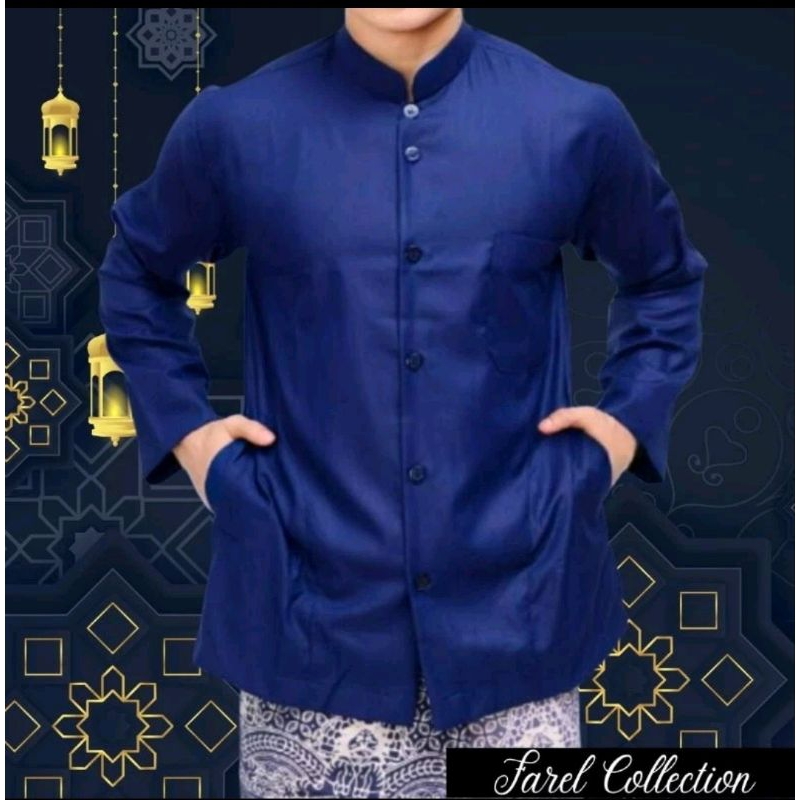 Jual Baju Koko Haibah Model Ammu Exsklusive Saku Samping Koko Ibahim ...