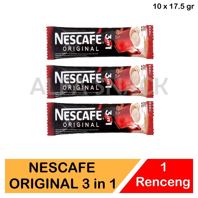 Jual Kopi Nescafe 3 in 1 Kemasan Renceng (10 sachet x 17.5 gram ...