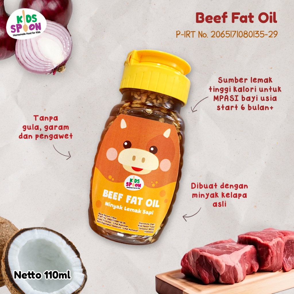 Jual Kids Spoon Beef Fat Oil 110ml (Minyak Lemak Sapi) | Shopee Indonesia