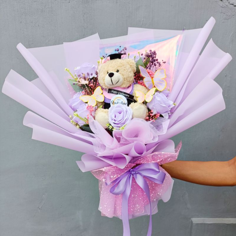 Jual BUKET BUNGA / BUKET BONEKA WISUDA JUMBO / MARIPOSA JUMBO | Shopee ...