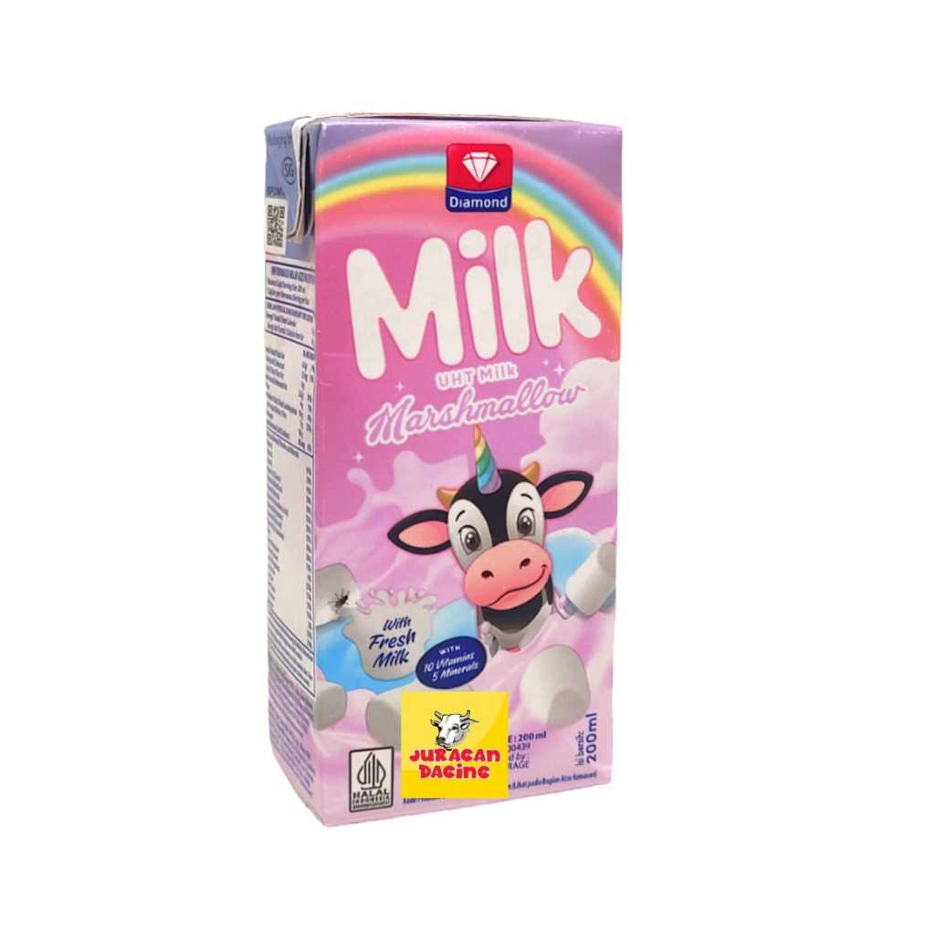 Jual Diamond Milk Susu UHT Marshmallow 200ml | Shopee Indonesia