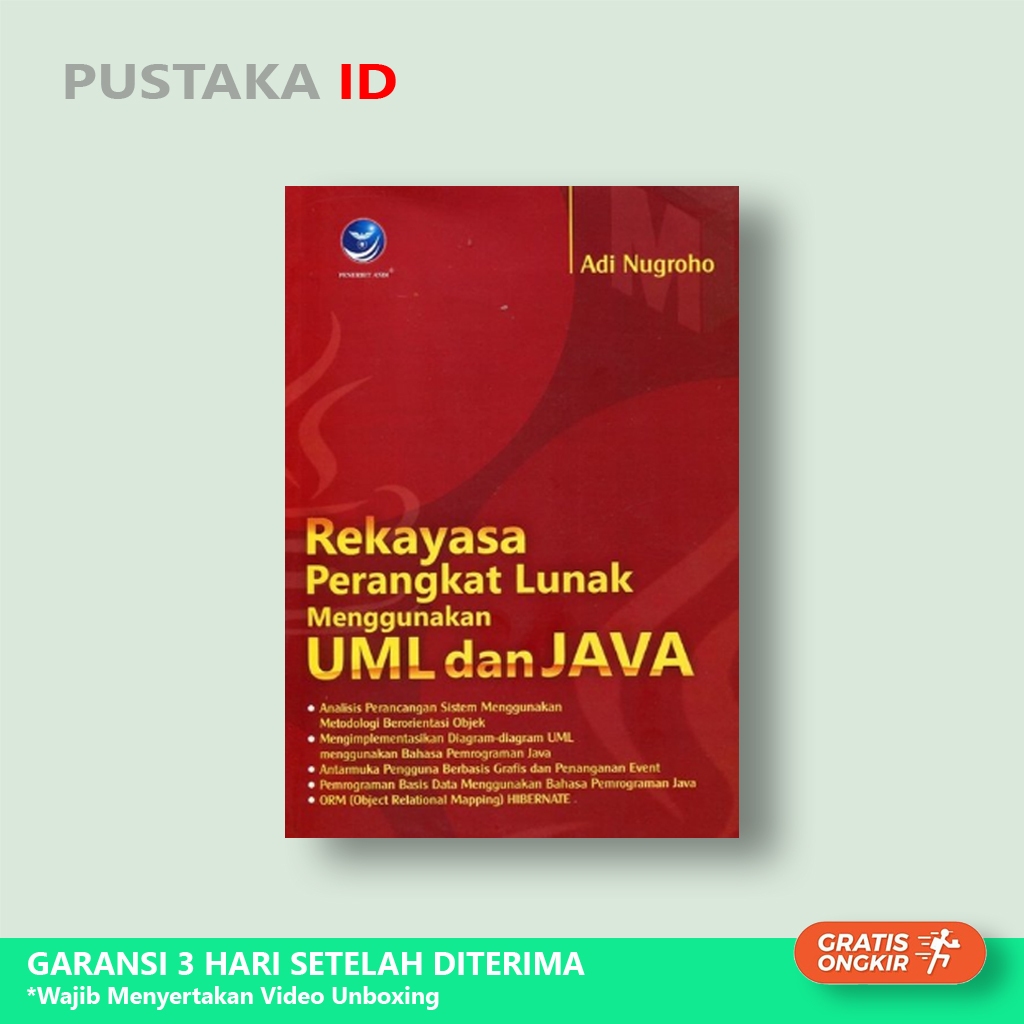 Jual Buku Rekayasa Perangkat Lunak Menggunakan UML Dan Java - Original ...