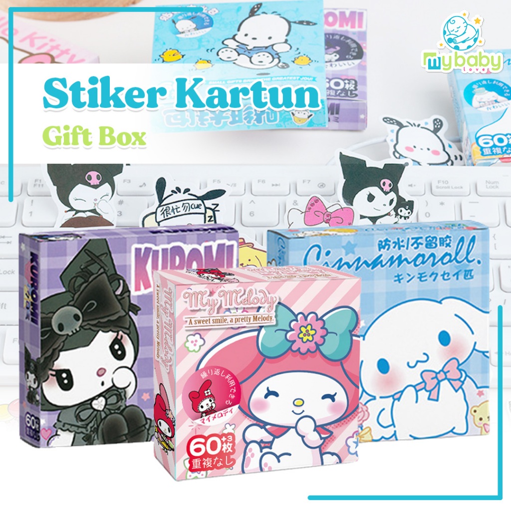 Jual Stiker Lucu Motif Kartun Korea Aesthetic Tempelan Momo Helm Motor ...