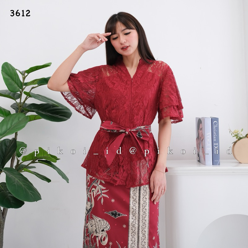 Jual Setelan atasan rok wanita batik modern CNY / Set rok batik brukat ...