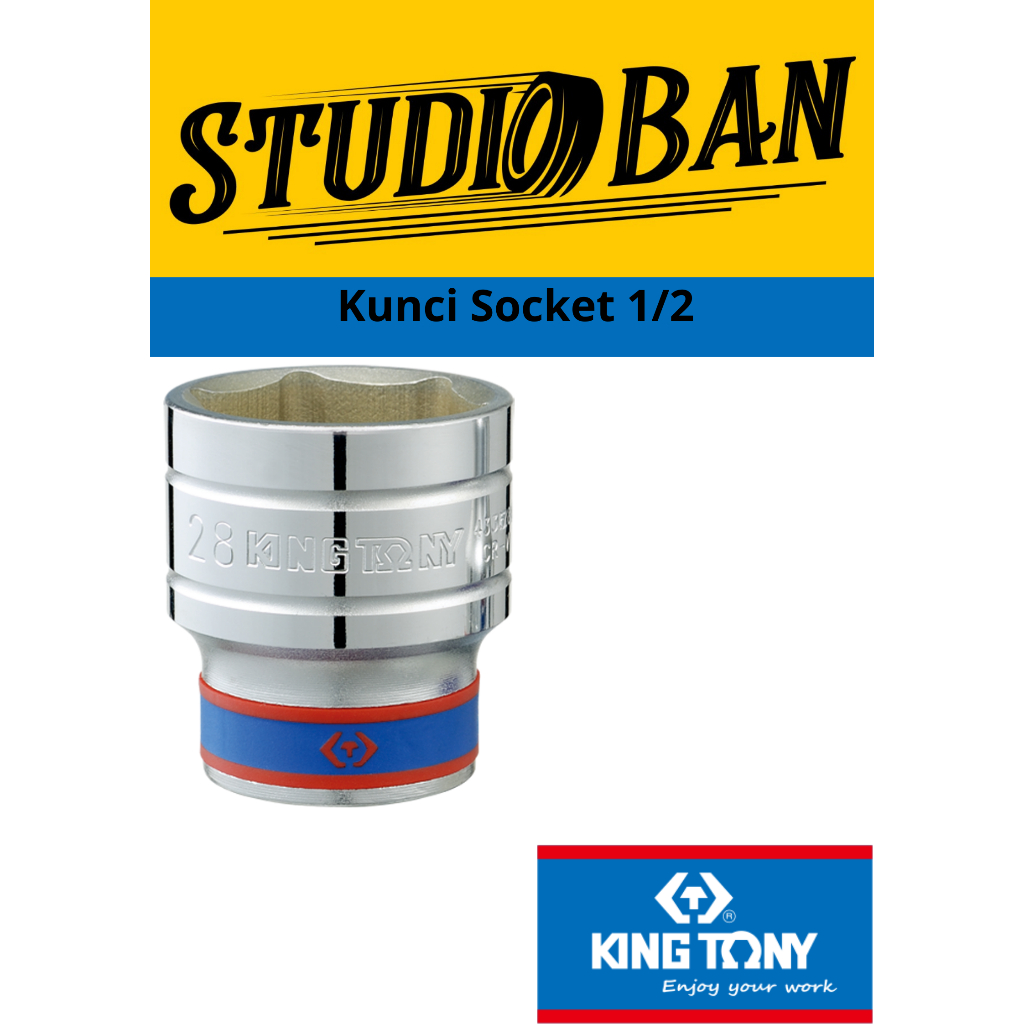 Jual Kunci Socket 1/2 Inch Kunci Sok King Tony 1/2" DR.Socket Chrome ...