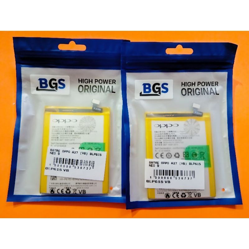 Jual Baterai Oppo Neo 9 A37 A37F BLP:615 original 99% & 100% | Shopee ...