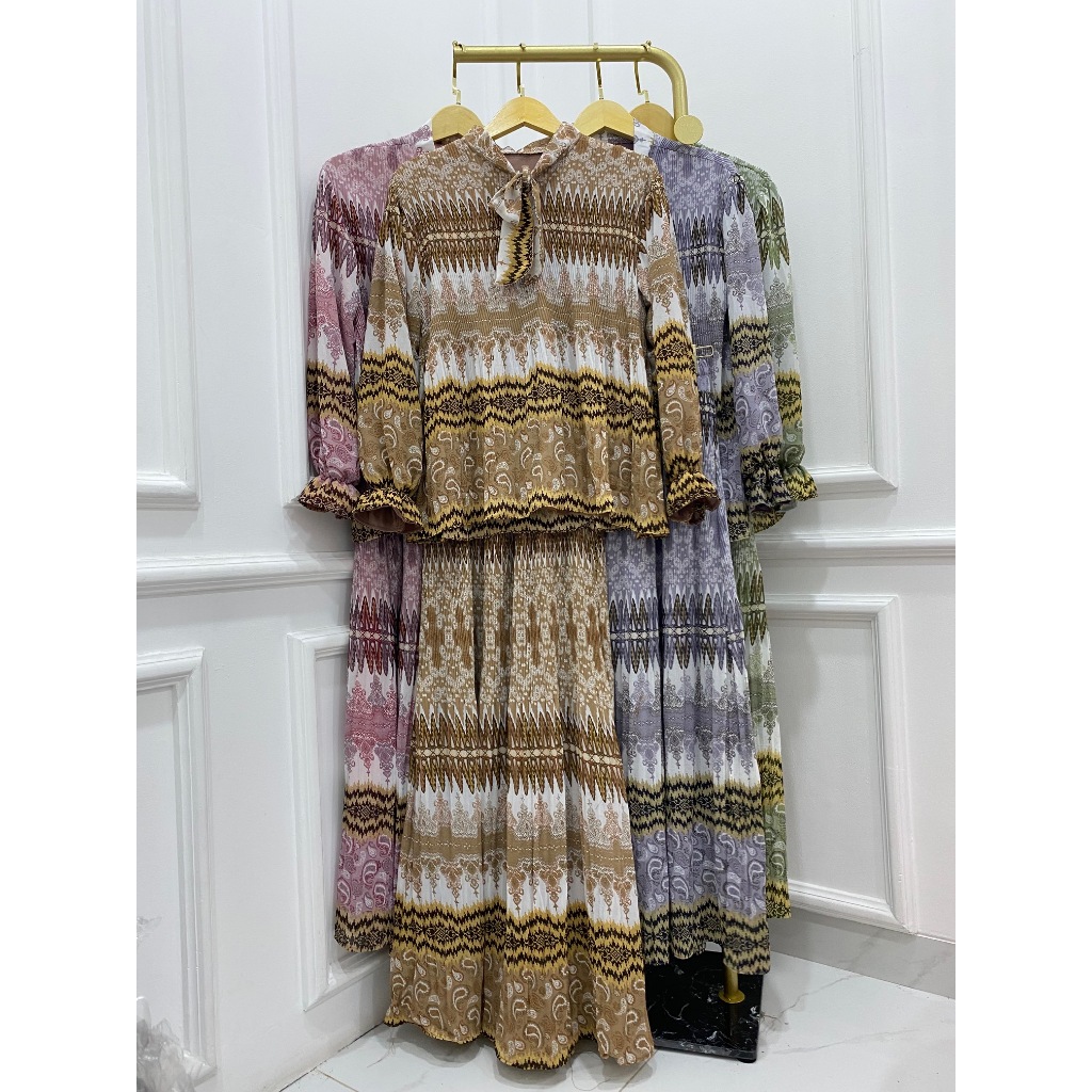 Jual STELAN ONE SET ROK PLISKET CERUTY PREMIUM JUMBO XXL LEBARAN MURAH ...