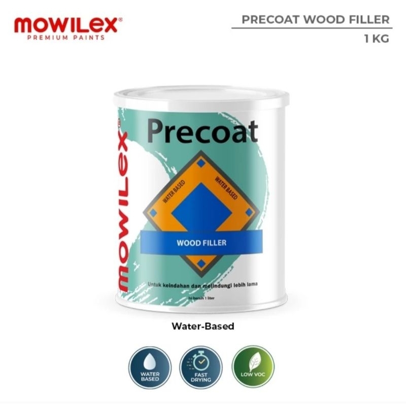 Jual Mowilex Precoat Wood Filler 1kg | Shopee Indonesia