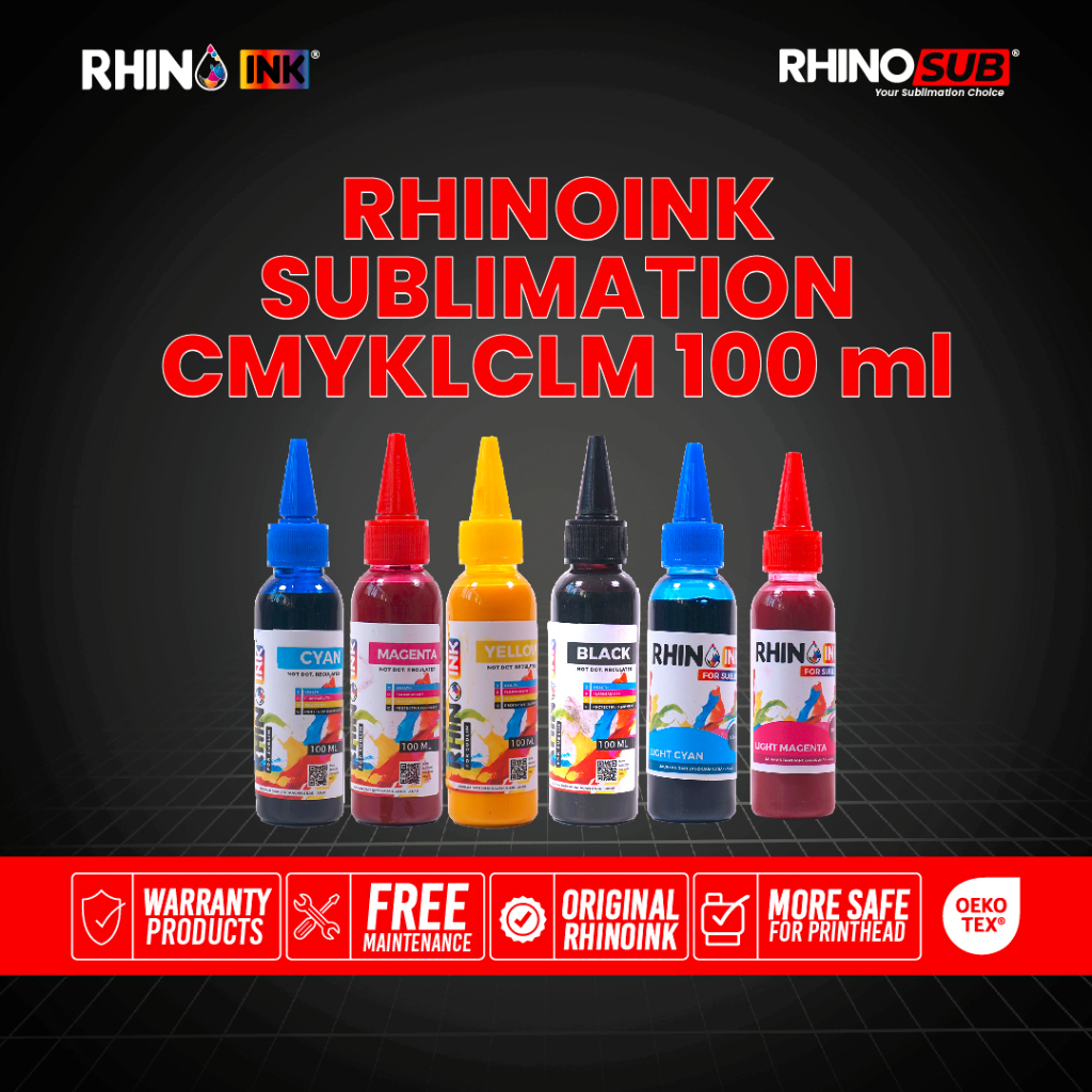 Jual TINTA NEW SUBLIMATION RHINOINK 100 ML | Shopee Indonesia