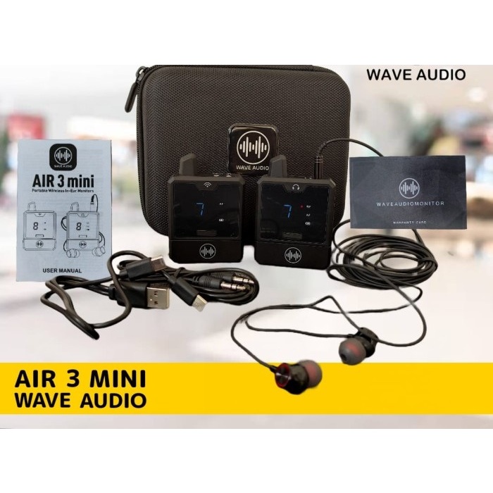 Jual WAVE AIR 3 Mini Wireless In Ear Monitor System IEM Panggung Wave ...