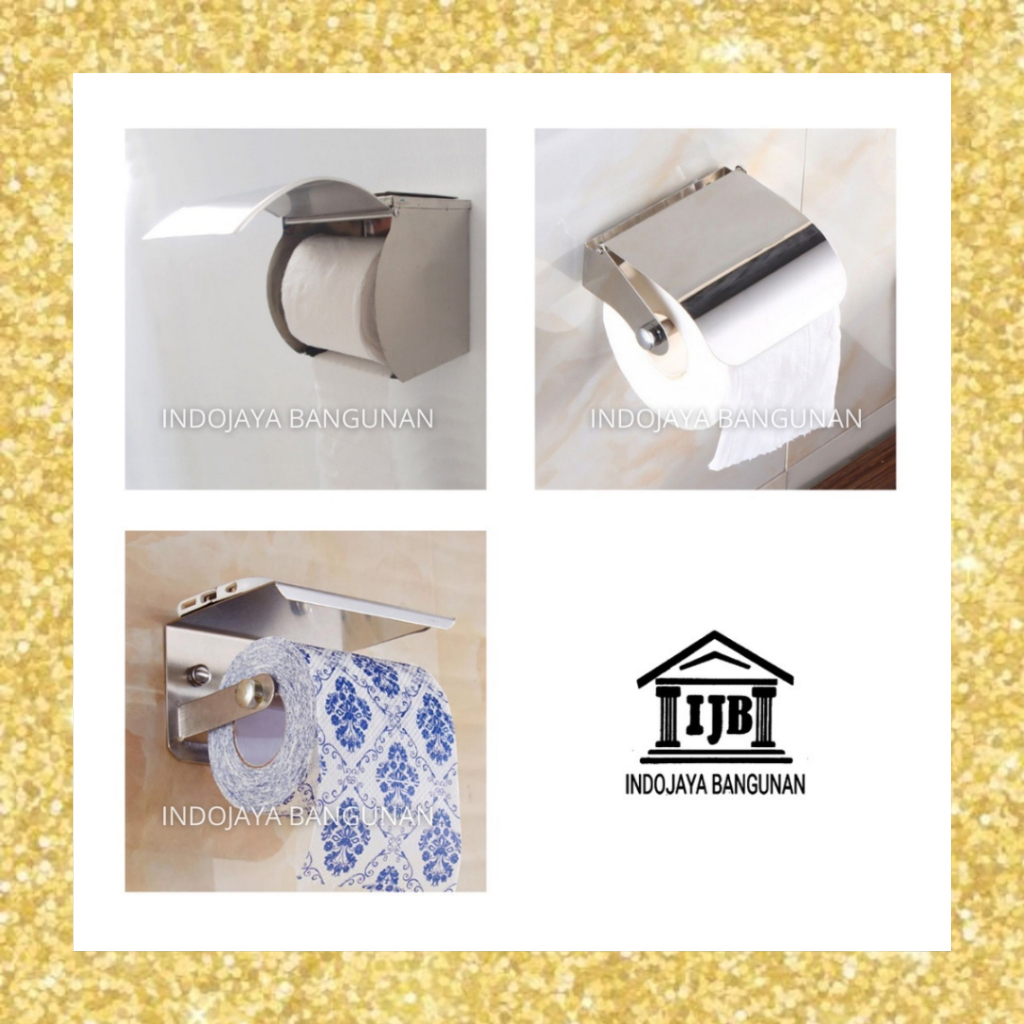 Jual Tempat Tissue Gulung Tempat Tissue Toilet Kamar Mandi Roll Chrome ...