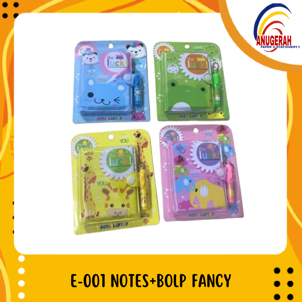 Jual E-001 NOTES+BOLP FANCY (PCS) | Shopee Indonesia