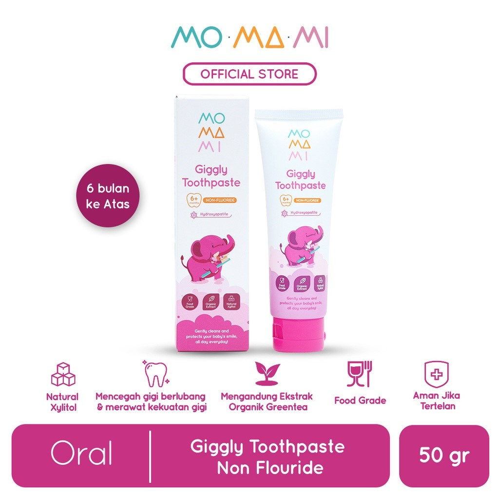 Jual MOMAMI PASTA GIGI ATAU ODOL BAYI DAN ANAK GIGGLY TOOTHPASTE ...