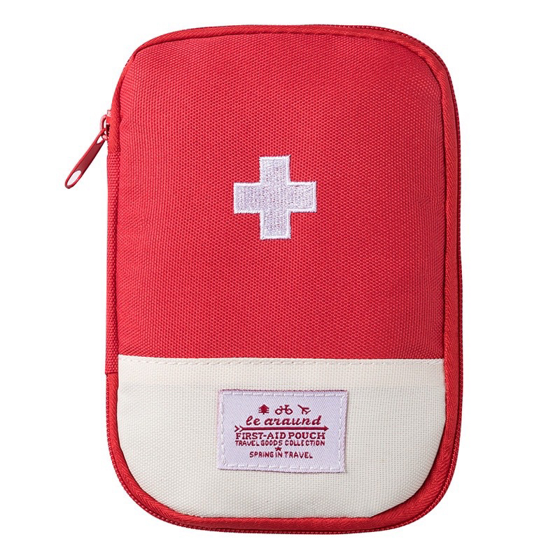 Jual Tas P3K Mini Bentuk Persegi Tempat Kotak Obat Bag Organizer Medicine Bag First Aid Travel ...