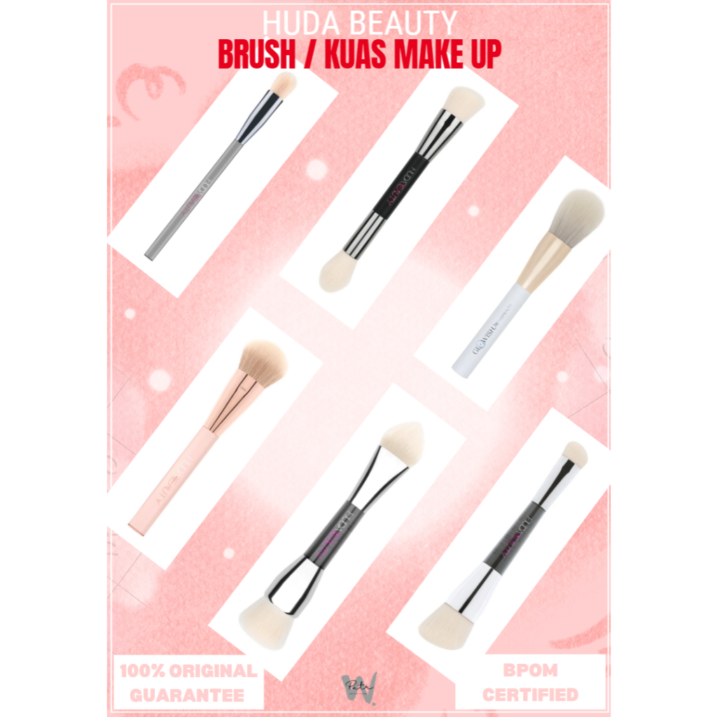 Jual HUDA BEAUTY BRUSH MAKE UP ( Conceal & Blend Complexion / Face Cheek Color Complexion ...