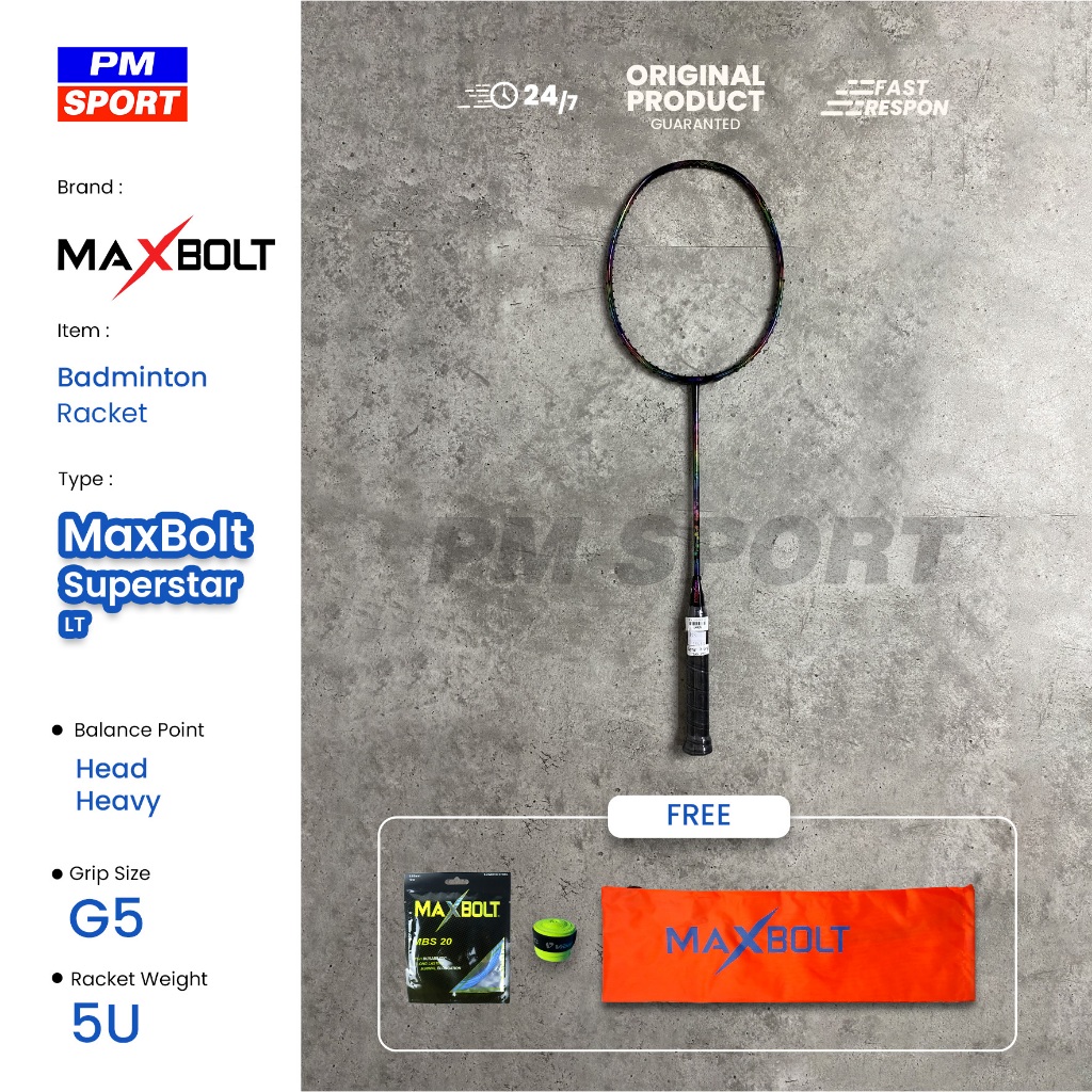 Jual RAKET BADMINTON / BULUTANGKIS MAXBOLT SUPER STAR LT | Shopee Indonesia