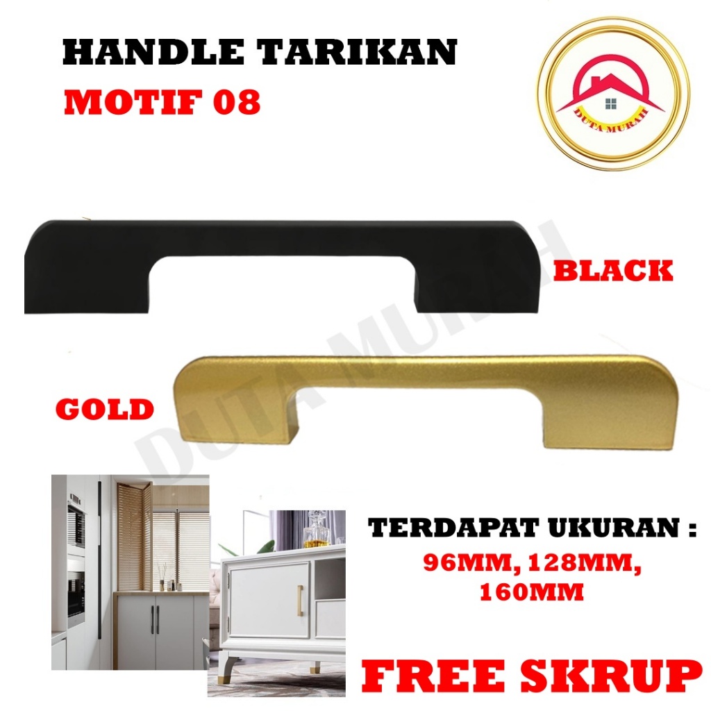Jual Handel Laci Motif 08 Gold Tarikan Handle Modern Bintik Emas Gagang ...