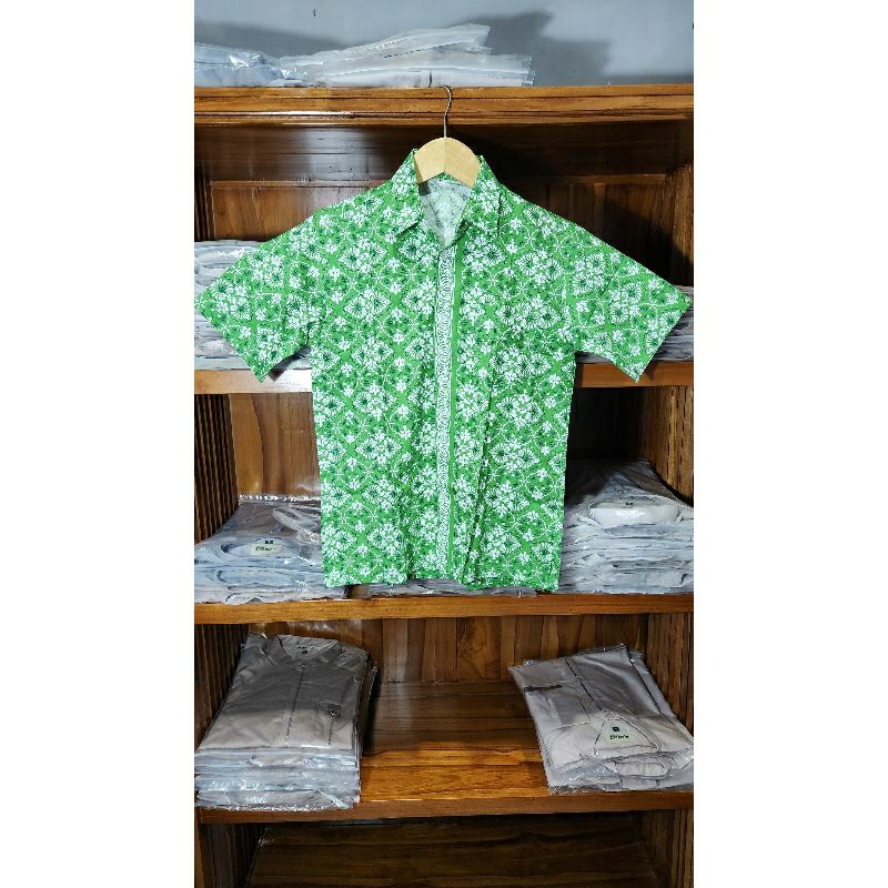 Jual Baju Seragam Batik Al Azhar Motif Baru Tangan Pendek dan Tangan ...