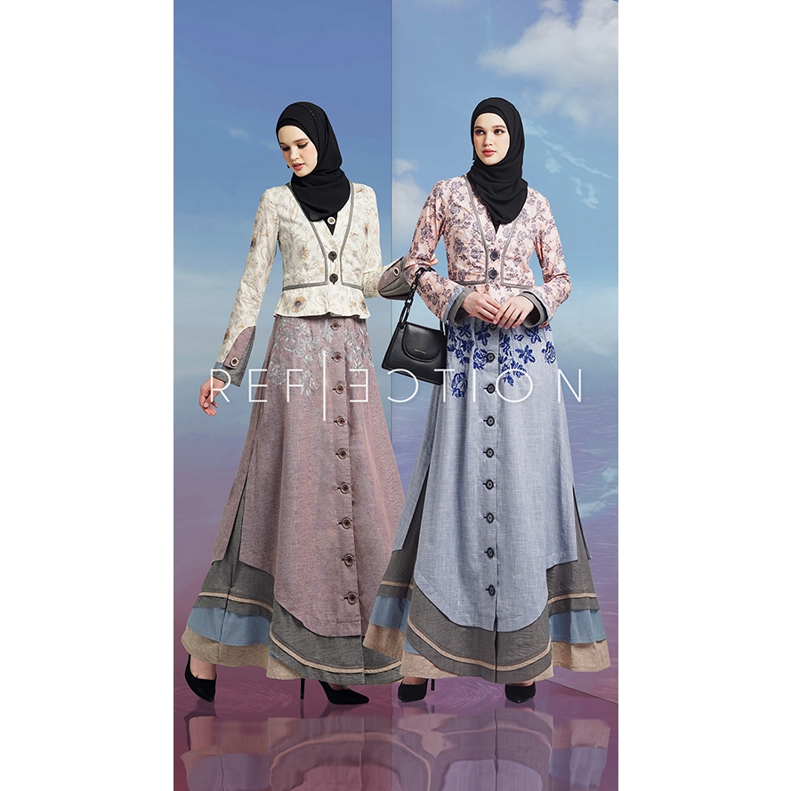 Jual TUNEECA GAMIS T-0124 REFLECTION RH (geser gambar) | Shopee Indonesia