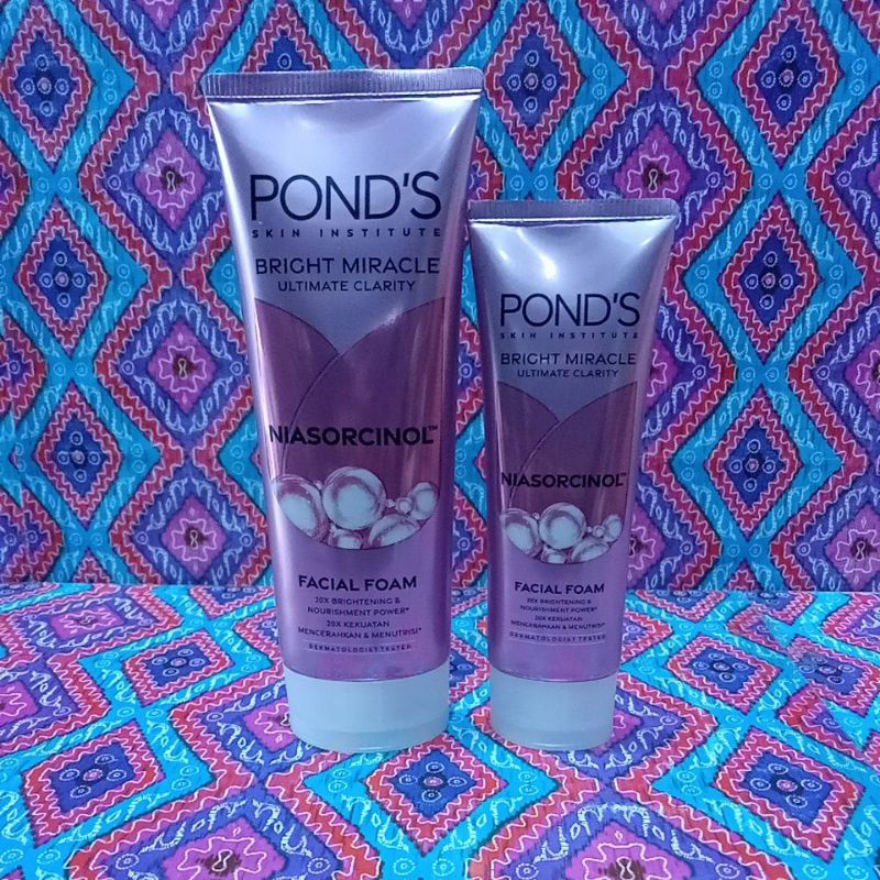 Jual Ponds Bright Miracle facial foam 50 g 100 g (kemasan baru ...