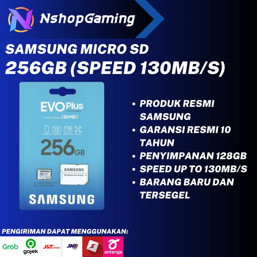 Jual Samsung EVO Plus 256GB (Speed 130MB/s) | Shopee Indonesia