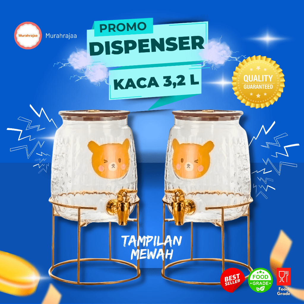 Jual WATER JUG AIR DINGIN - DISPENSER AIR KARAKTER KACA - WATER JUG LUCU KARAKTER KACA UKURAN 2 ...