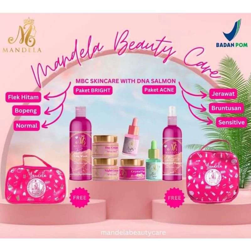 Jual KRIM KLINIK MBC SKINCARE MBC BEAUTY SKINCARE MANDELA BEAUTY ...