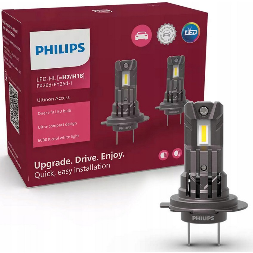 Jual Led Mobil Philips Ultinon Access 2500 H4 H11 H7 H16 HIR2 H1 HB3 ...