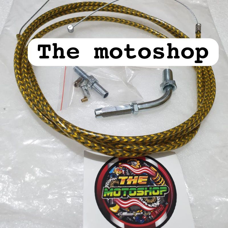 Jual [ready Stock] Kabel Gas Motor Serat Carbon Thailand Panjang 220cm