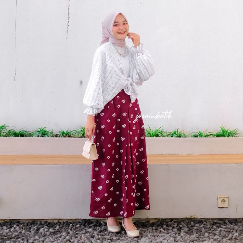 Jual CELANA KULOT BATIK MODERN MOTIF SHIBORI JUMPUTAN | Shopee Indonesia