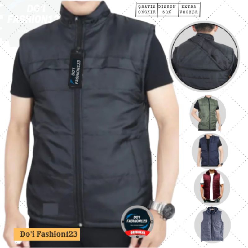 Jual Rompi motor pria polos anti angin pelindung dada - Jaket vest ...