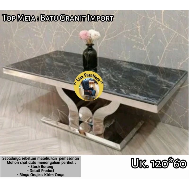 Jual Meja Tamu Granit|Meja Tamu Granit Bulat|Meja Tamu Aesthetic|Meja ...