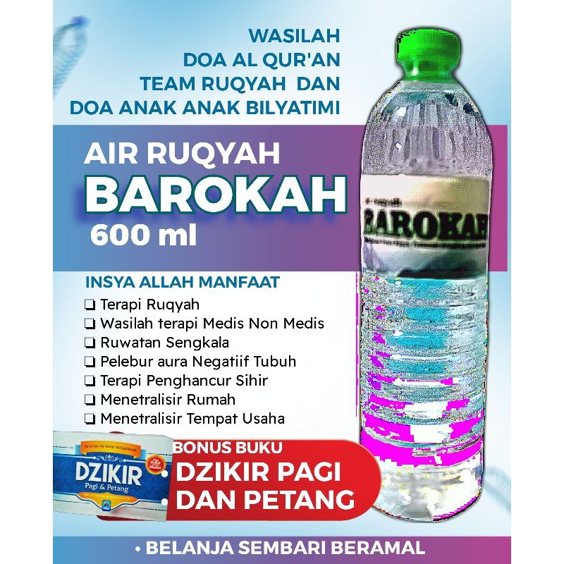 Jual AIR RUQYAH BAROKAH BERKAH AL QURAN DAN DOA ANAK YATIM | Shopee ...